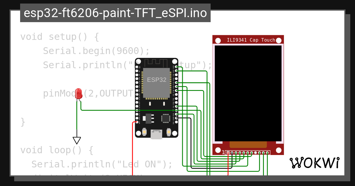 esp32-TFT_eSPI.ino - Wokwi ESP32, STM32, Arduino Simulator esp32-TFT_eSPI.ino - Wokwi ESP32, STM32, Arduino Simulator