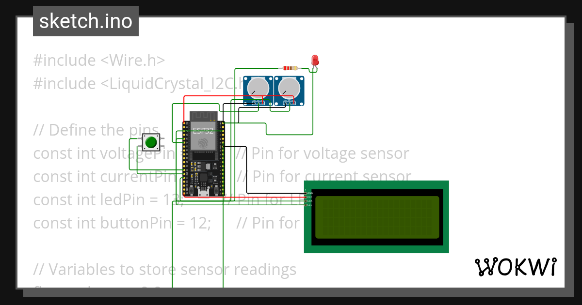 esp32 energy meter - Wokwi ESP32, STM32, Arduino Simulator