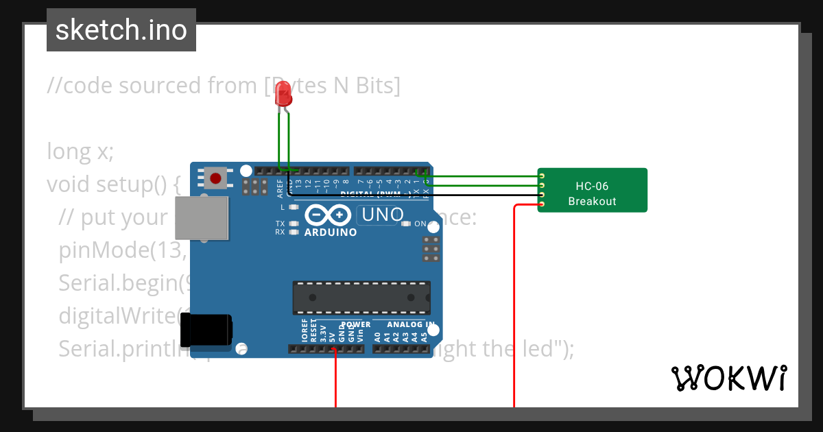 Bluetooth Module Led Copy 2 Wokwi Esp32 Stm32 Arduino Simulator