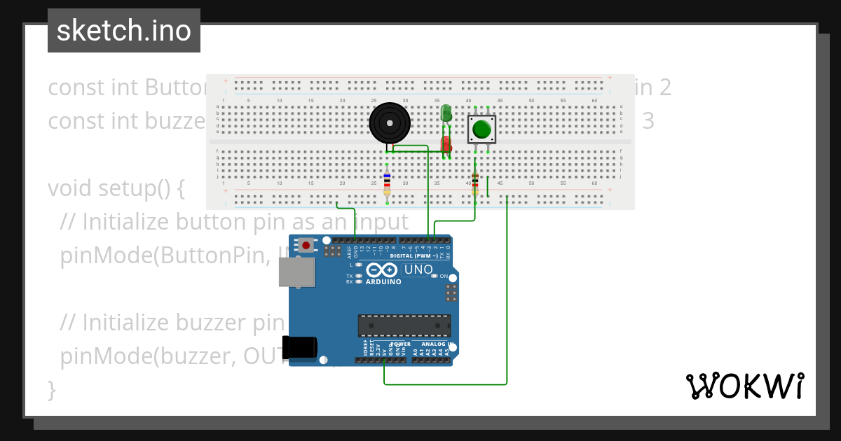 Buzzer With Button Wokwi Esp32 Stm32 Arduino Simulator 2897