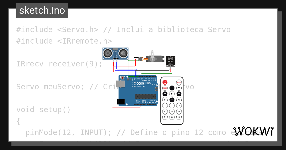 Projeto Fechadura Automática Wokwi Esp32 Stm32 Arduino Simulator 1254
