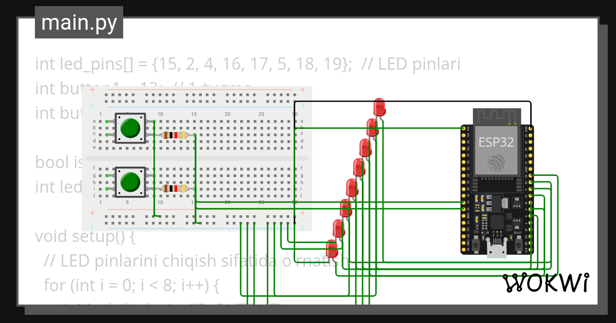 main - Wokwi ESP32, STM32, Arduino Simulator