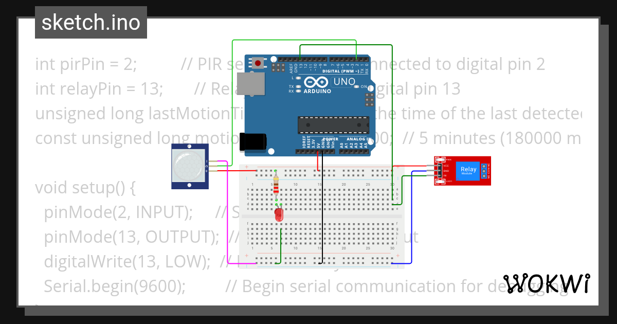 Motion Activated Light (Relay + 5 minutes CD) Copy - Wokwi ESP32, STM32 ... Motion Activated Light (Relay + 5 minutes CD) Copy - Wokwi ESP32, STM32 ...