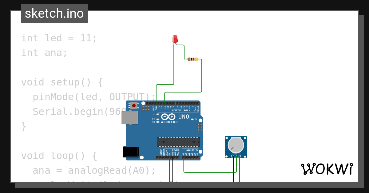 电位器控制led Copy Wokwi Esp32 Stm32 Arduino Simulator 