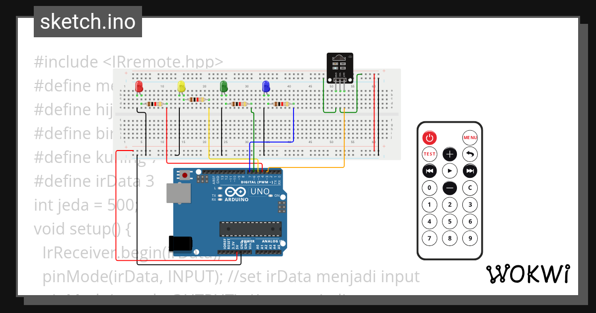 IR-RemoteControl XII F1 Copy - Wokwi ESP32, STM32, Arduino Simulator