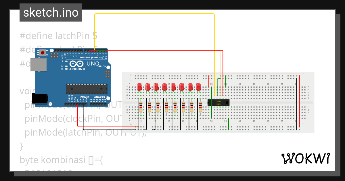 Register 74HC595 Nailla - Wokwi ESP32, STM32, Arduino Simulator Register 74HC595 Nailla - Wokwi ESP32, STM32, Arduino Simulator