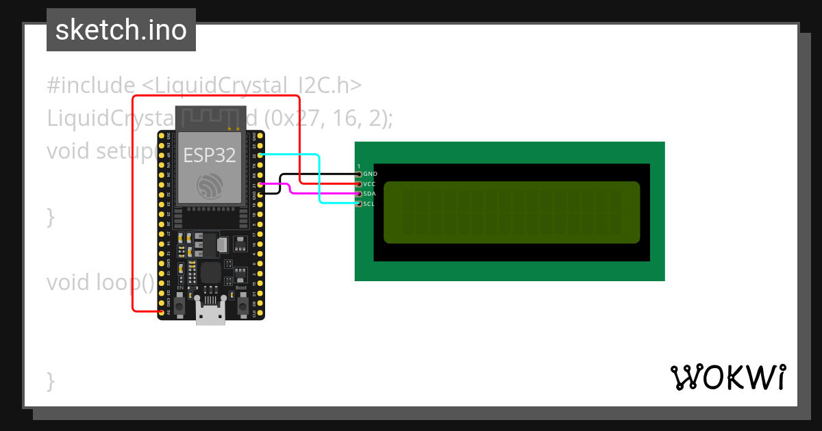 lcd_XI MIPA 4 - Wokwi ESP32, STM32, Arduino Simulator
