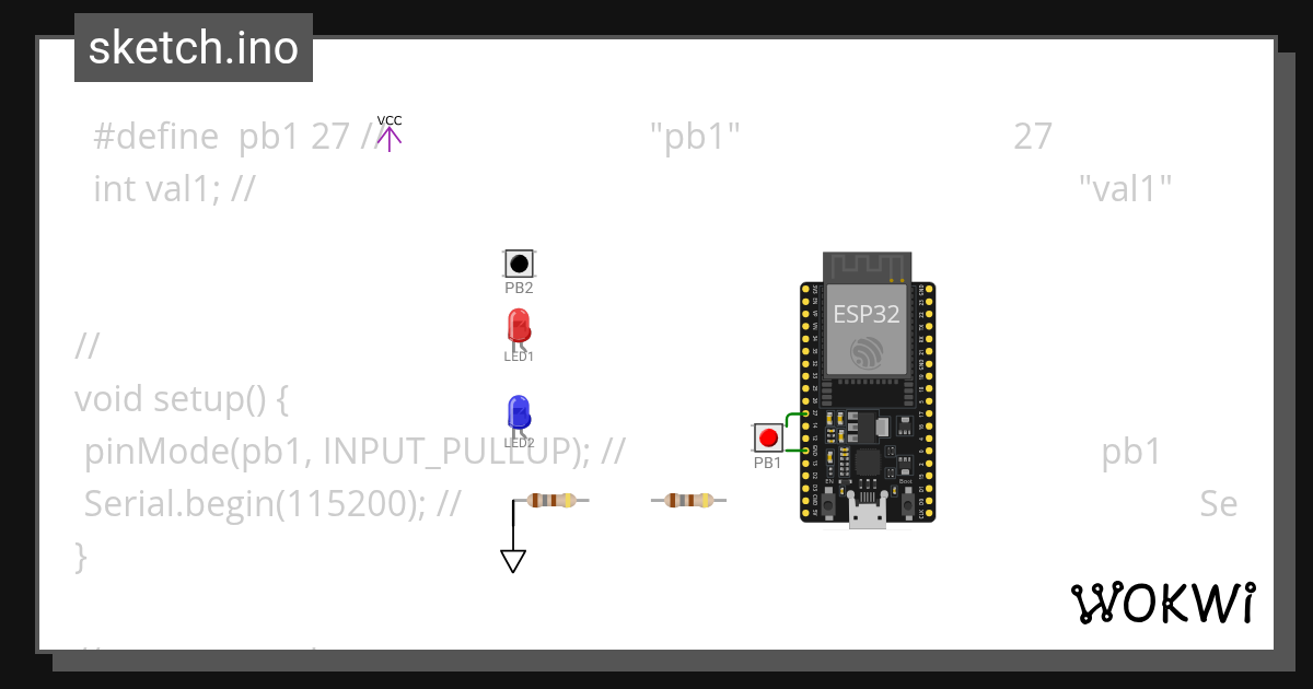 lab1.1 - Wokwi ESP32, STM32, Arduino Simulator