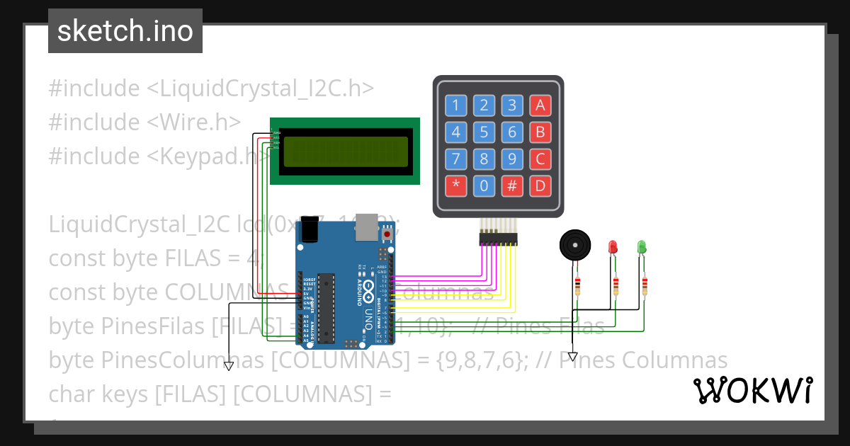 Cerradura - Wokwi ESP32, STM32, Arduino Simulator