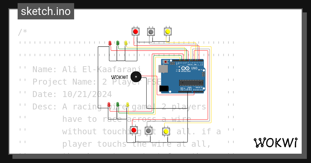 2 Player Fse Wokwi Esp32 Stm32 Arduino Simulator 7120
