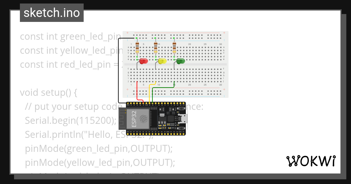 ESP32 Puerto Serial - Wokwi ESP32, STM32, Arduino Simulator