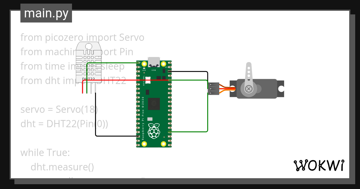 Prac9bservo And Dht22 Copy Wokwi Esp32 Stm32 Arduino Simulator