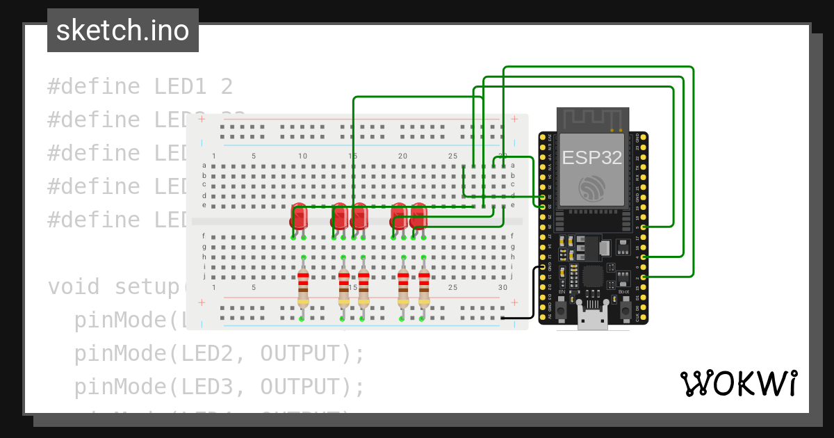 Lab1 Led Blink Wokwi Esp32 Stm32 Arduino Simulator