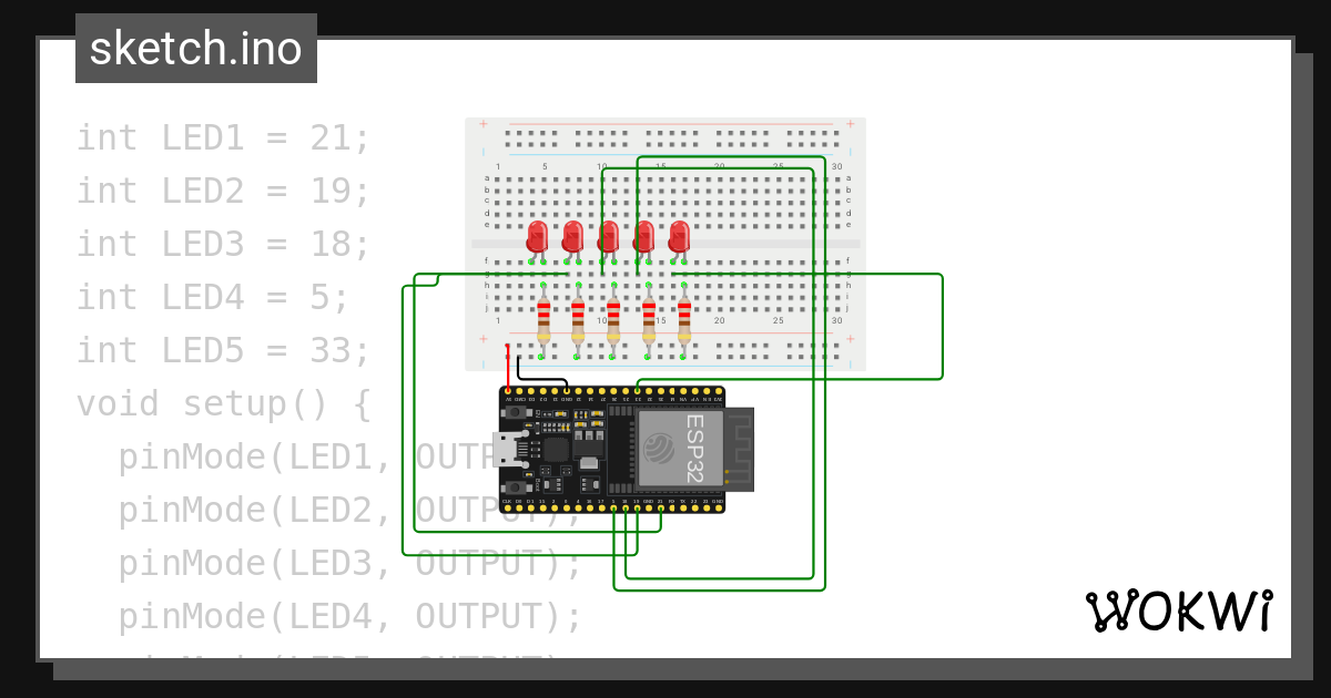 Lab1 Led Blink Wokwi Esp32 Stm32 Arduino Simulator