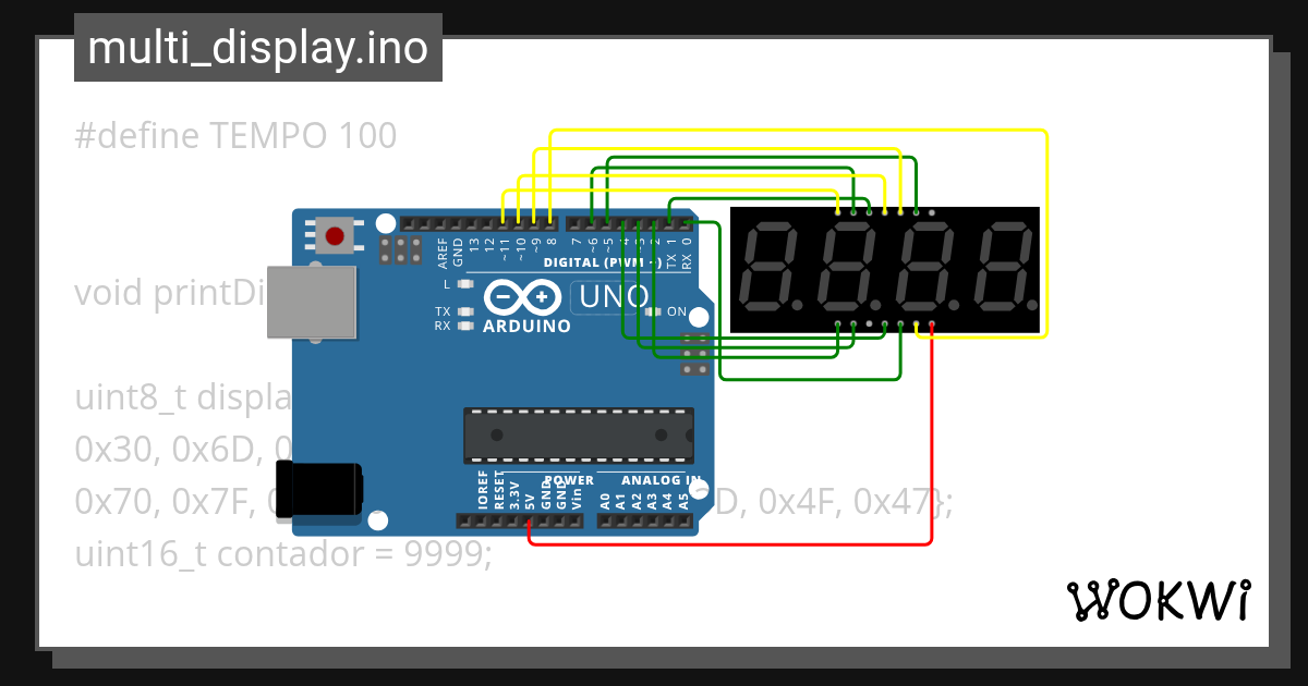 multi_display.ino Copy - Wokwi ESP32, STM32, Arduino Simulator