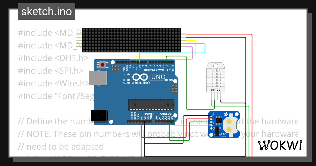 Clock Digital - Wokwi ESP32, STM32, Arduino Simulator