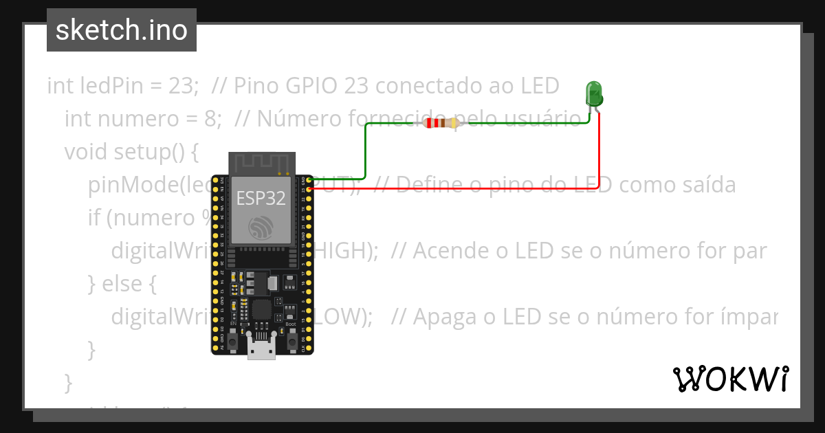 Teste Wokwi Esp32 Stm32 Arduino Simulator 