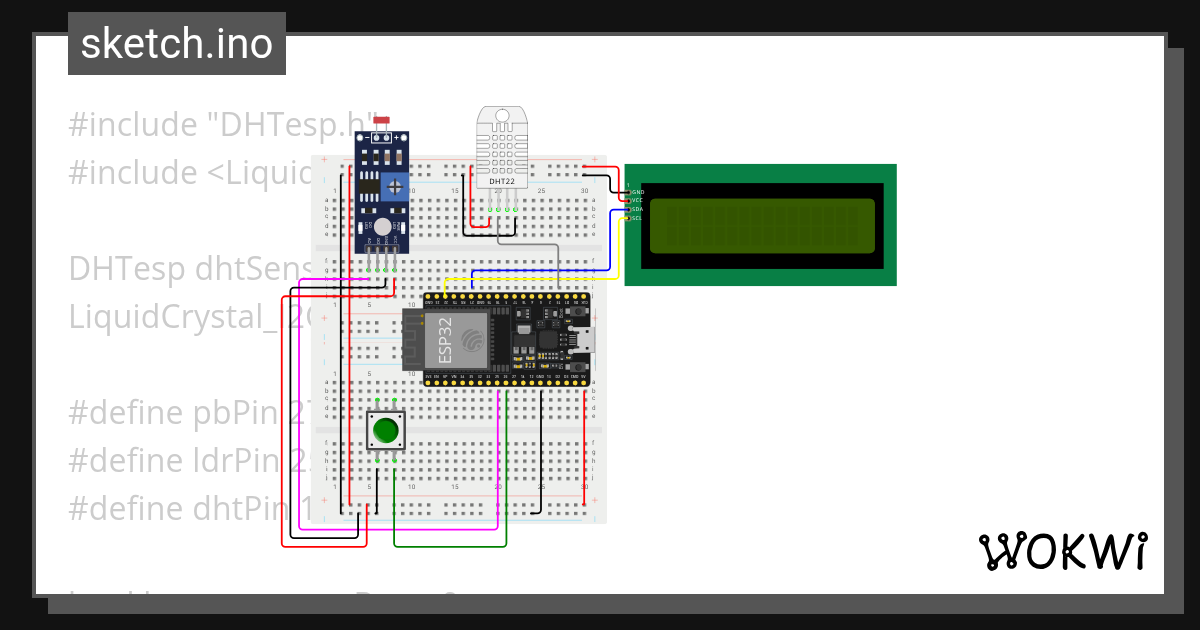 Tugas 6 Dht Ldr Test Wokwi Esp32 Stm32 Arduino Simulator 