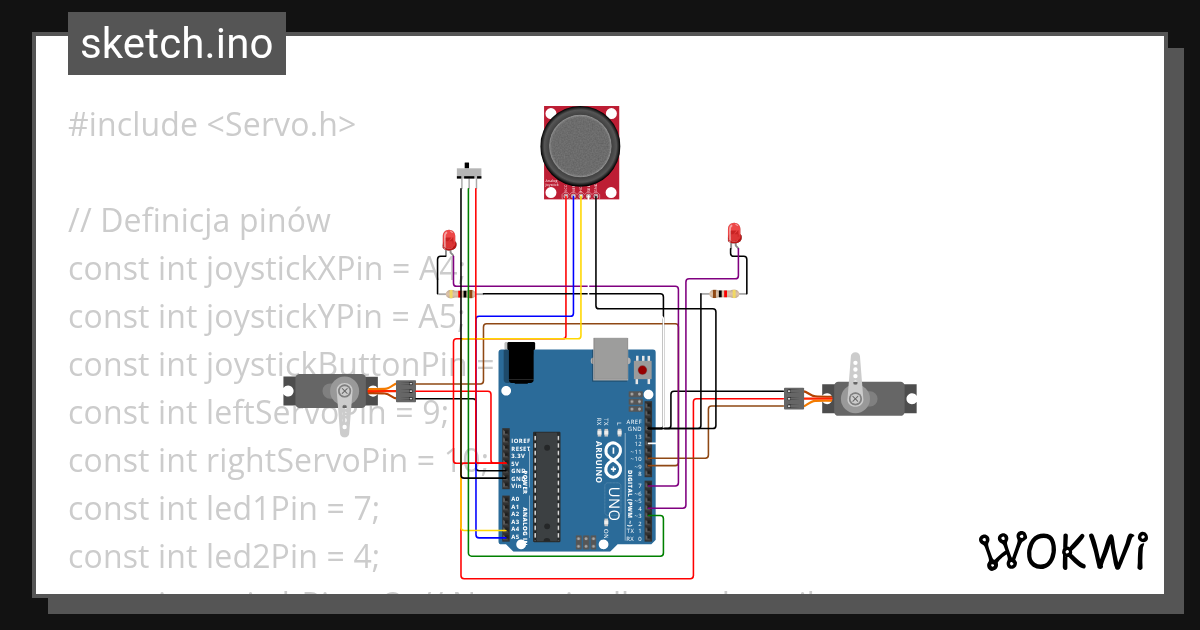 2rc joystick sterable - Wokwi ESP32, STM32, Arduino Simulator