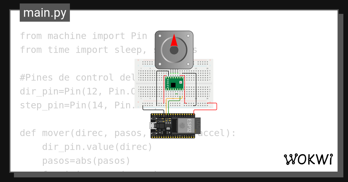 Steppermotor2 Wokwi Esp32 Stm32 Arduino Simulator 1825