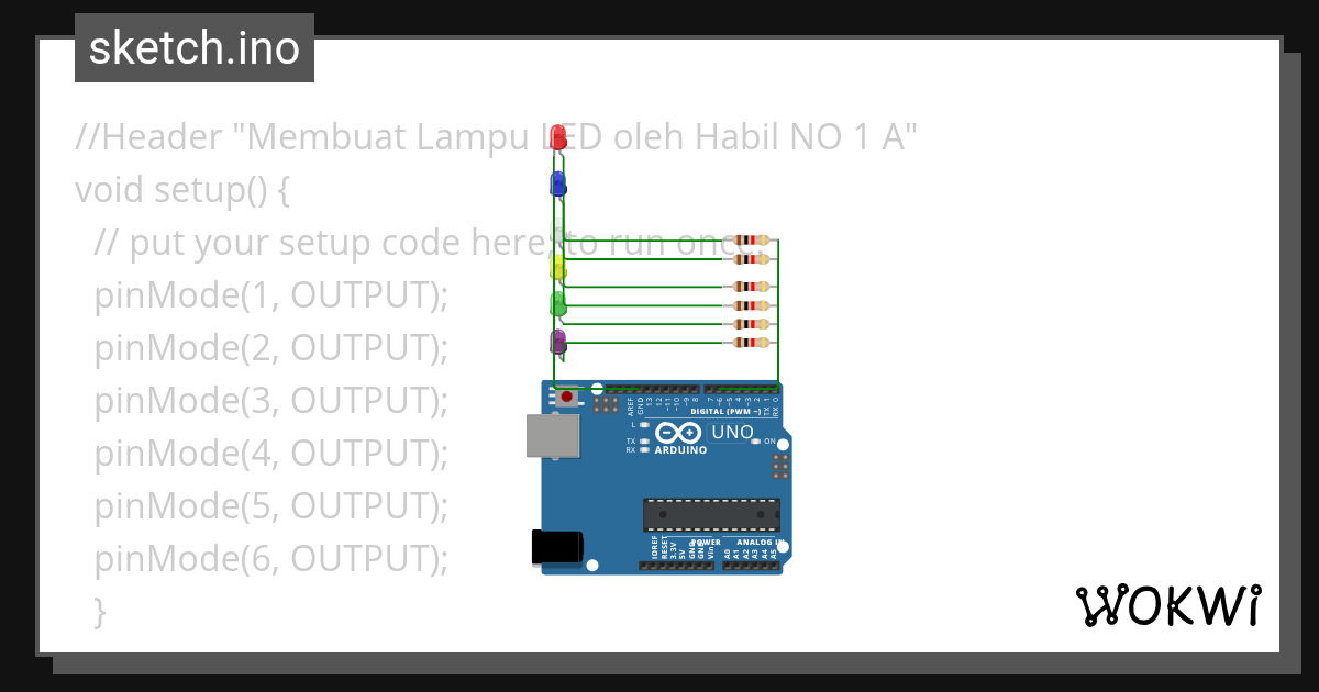 tugas habil no 1 A - Wokwi ESP32, STM32, Arduino Simulator