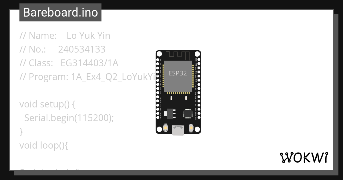 Ex4 Q2 Wokwi Esp32 Stm32 Arduino Simulator 