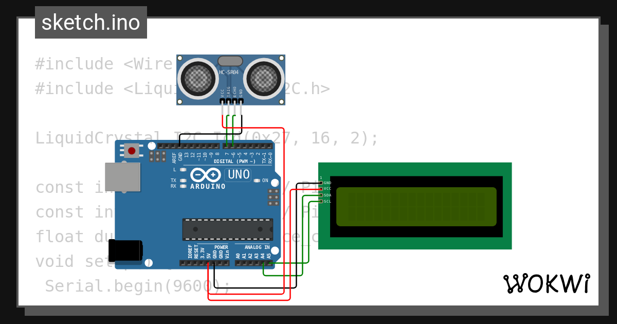 Pengukur Jarak Otomatis Wokwi Esp32 Stm32 Arduino Simulator 5581