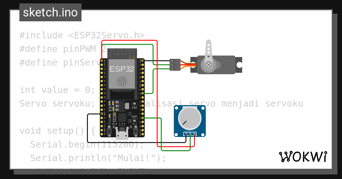Minitask 1 Sesi 16 Wokwi Esp32 Stm32 Arduino Simulator