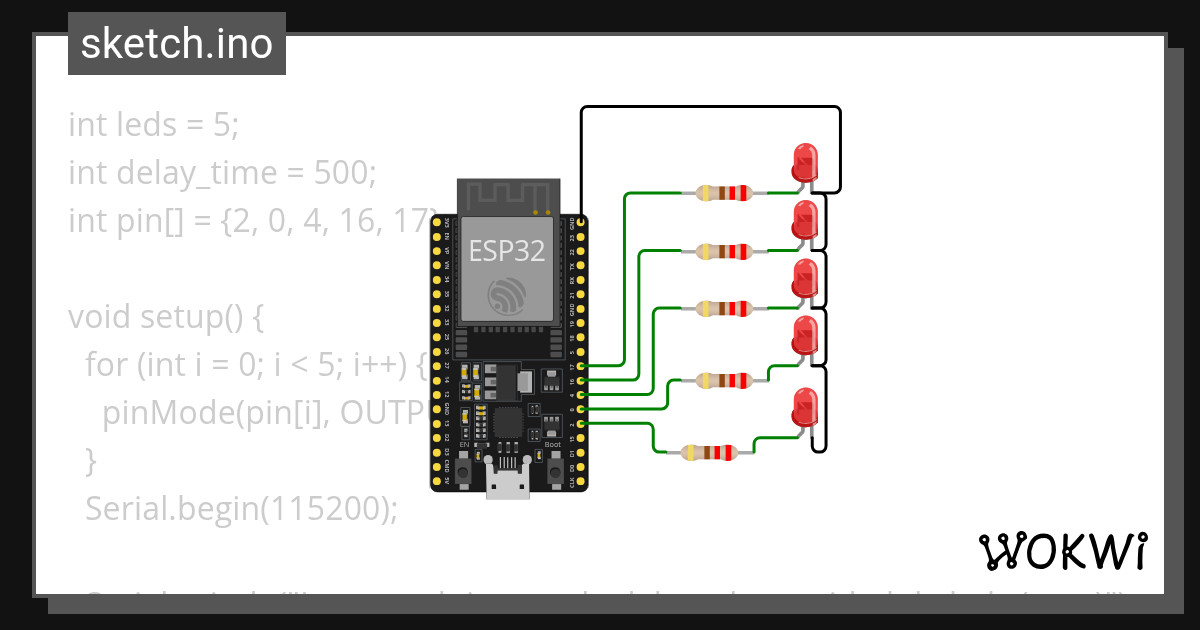 trabajo uno - Wokwi ESP32, STM32, Arduino Simulator