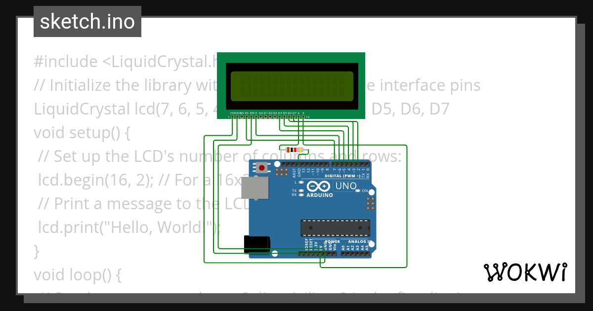 Lcd Wokwi Esp32 Stm32 Arduino Simulator