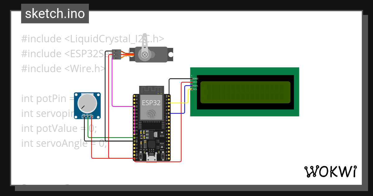 print ke lcd - Wokwi ESP32, STM32, Arduino Simulator