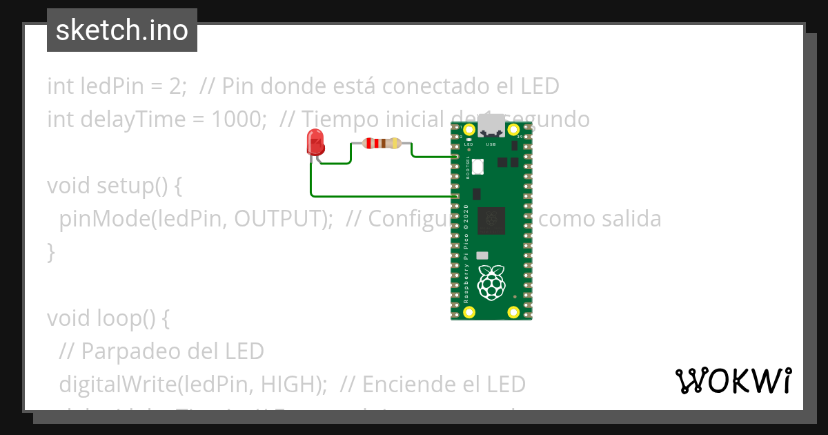Cadencia Variable Con Bucle De Retardo Wokwi Esp32 Stm32 Arduino 7105
