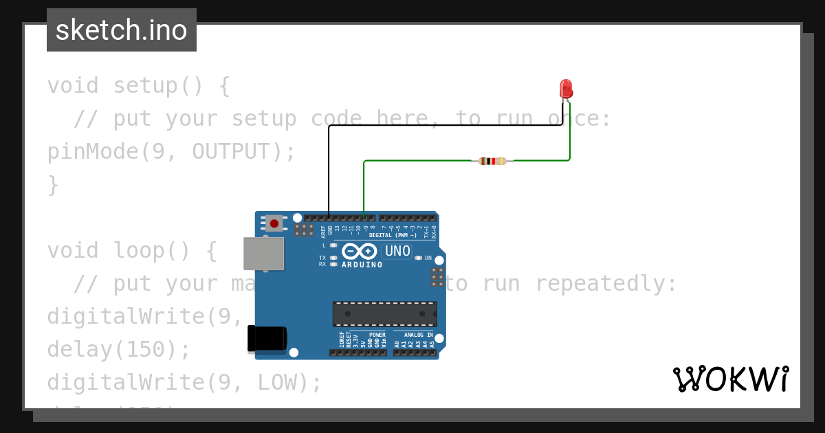 Xiia2 Fahri Ar Led Kelap Kelip Wokwi Esp32 Stm32 Arduino Simulator 7172