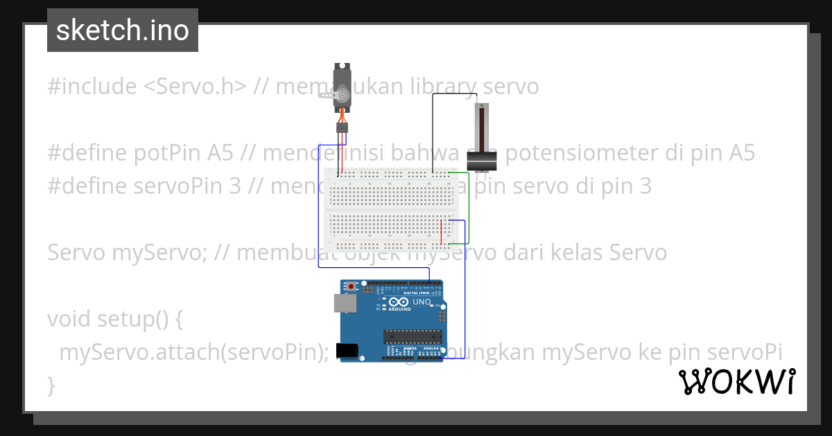 Motor Servo Dan Potensio Copy Wokwi Esp32 Stm32 Arduino Simulator