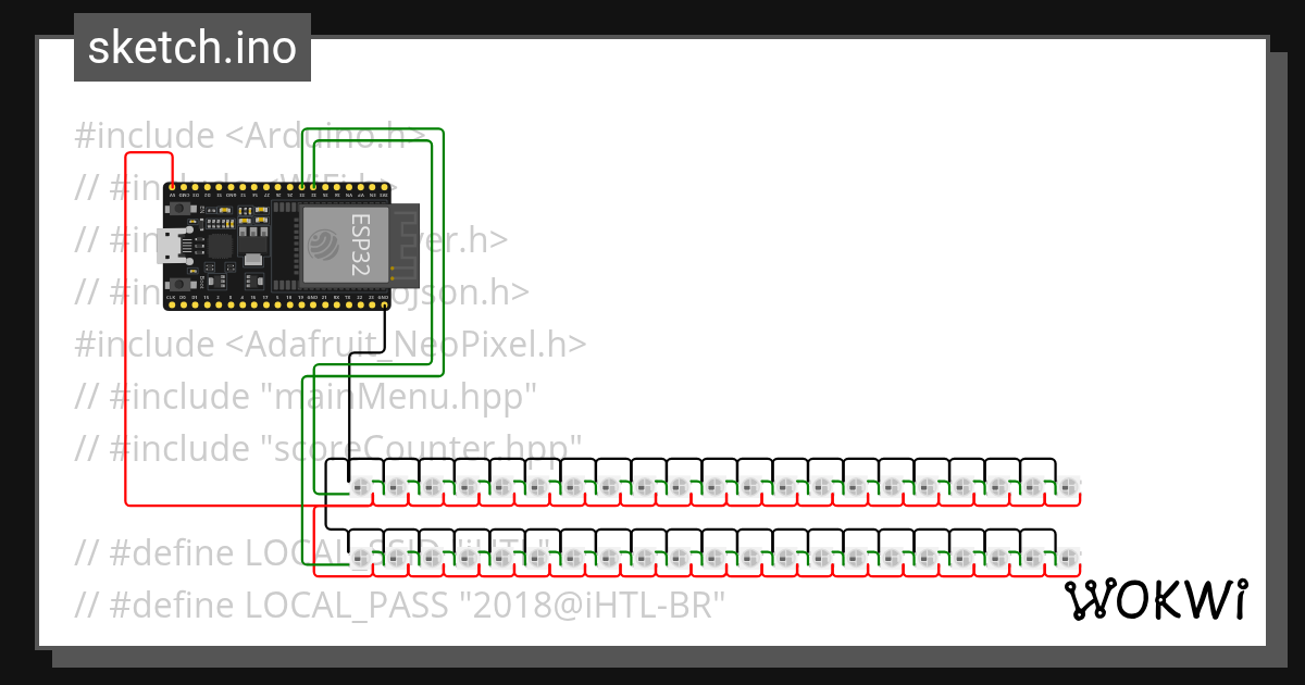 Strip Test Wokwi Esp32 Stm32 Arduino Simulator 