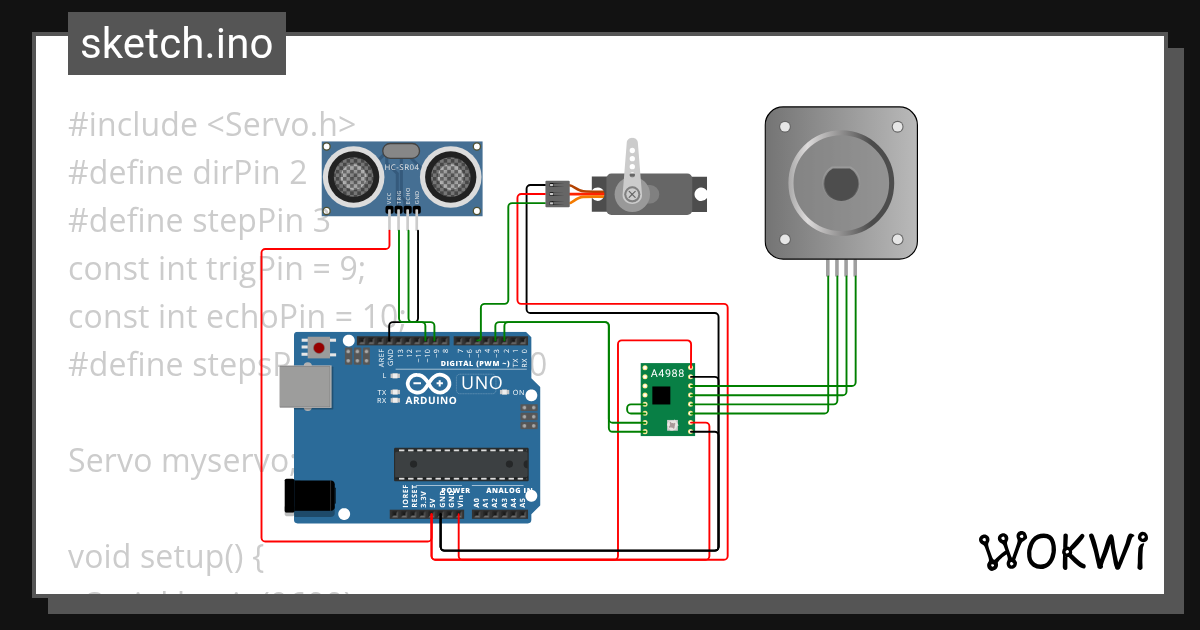 project servo & motor stepper adi hermawan - Wokwi ESP32, STM32, Arduino Simulator
