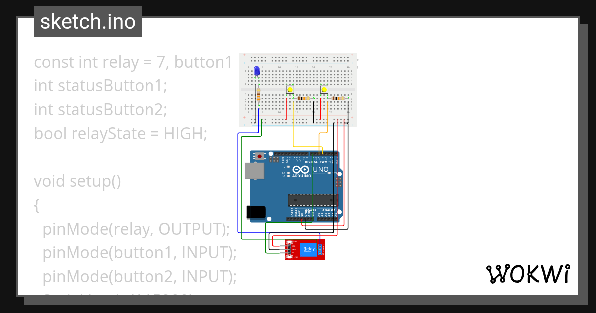 relay - Wokwi ESP32, STM32, Arduino Simulator