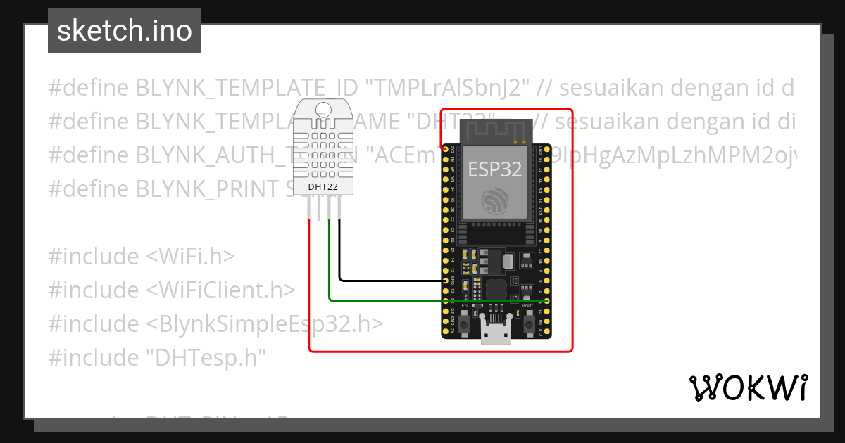 job 2 bagian 1 - Wokwi ESP32, STM32, Arduino Simulator