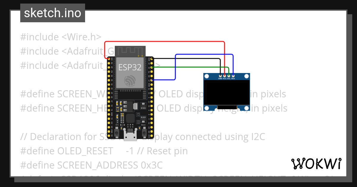 Esp32 Oled1306 Wokwi Esp32 Stm32 Arduino Simulator
