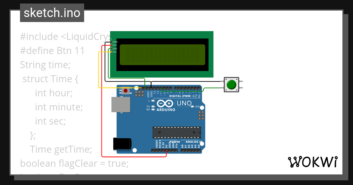 Clock Wokwi Esp32 Stm32 Arduino Simulator 