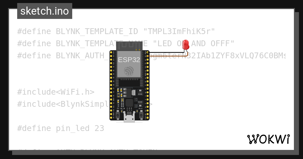 Led With Blynk Wokwi Esp32 Stm32 Arduino Simulator 7759