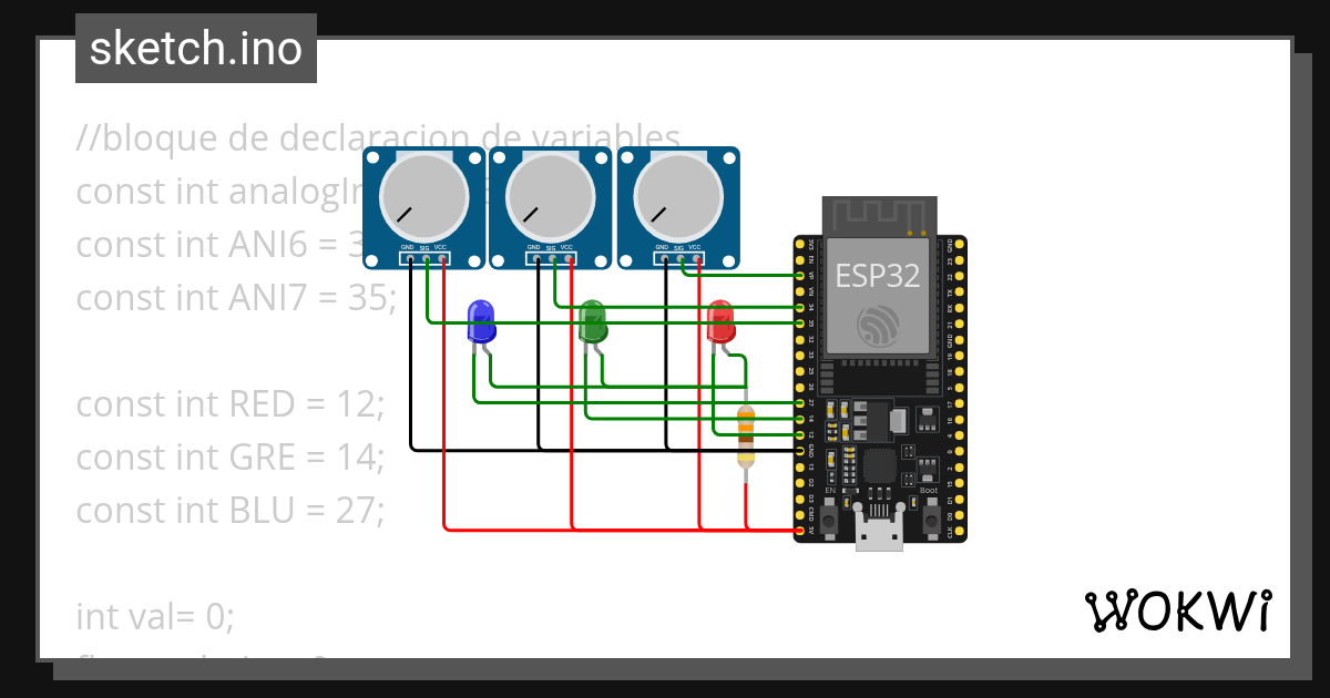 MULTIPLE_ANALOG_INPUT - Wokwi ESP32, STM32, Arduino Simulator