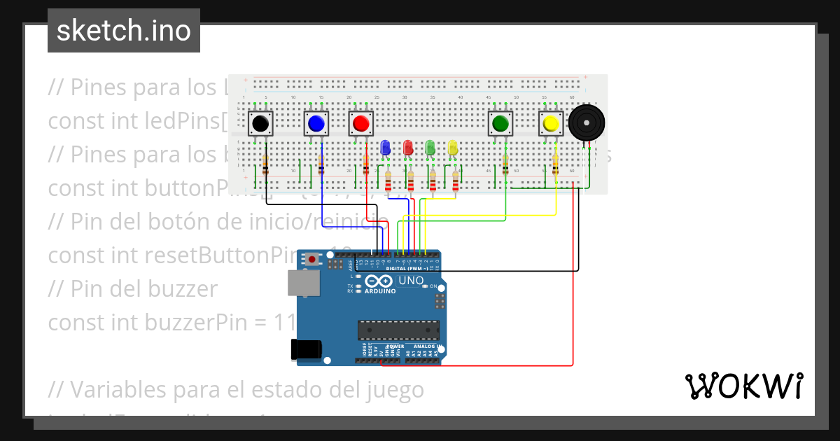 juego de reflejos - Wokwi ESP32, STM32, Arduino Simulator