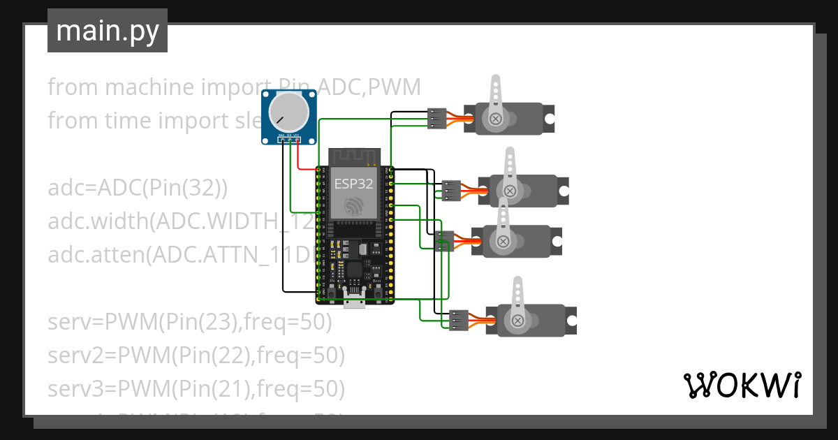 2do Ejercicio De Pwm Wokwi Esp32 Stm32 Arduino Simulator 0995