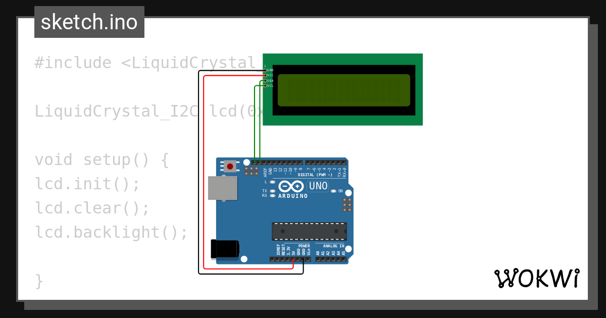 Menampilkan Karakter LCD I2C - Wokwi ESP32, STM32, Arduino Simulator Menampilkan Karakter LCD I2C - Wokwi ESP32, STM32, Arduino Simulator