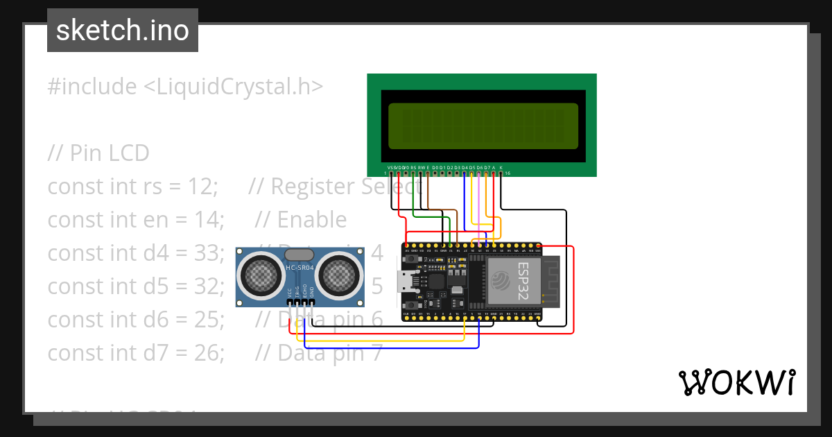 Jarak Wokwi Esp32 Stm32 Arduino Simulator 