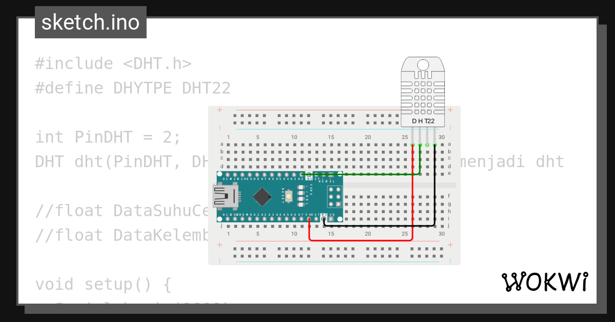 Sensor Suhu Wokwi Esp32 Stm32 Arduino Simulator 7947