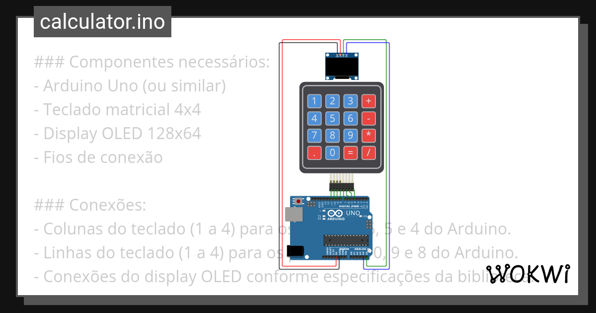 Calculadora Copy - Wokwi ESP32, STM32, Arduino Simulator