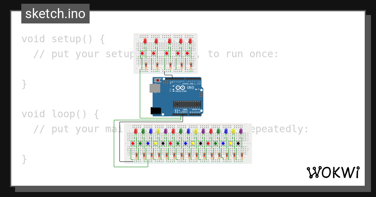 วงจรไฟ Wokwi Esp32 Stm32 Arduino Simulator