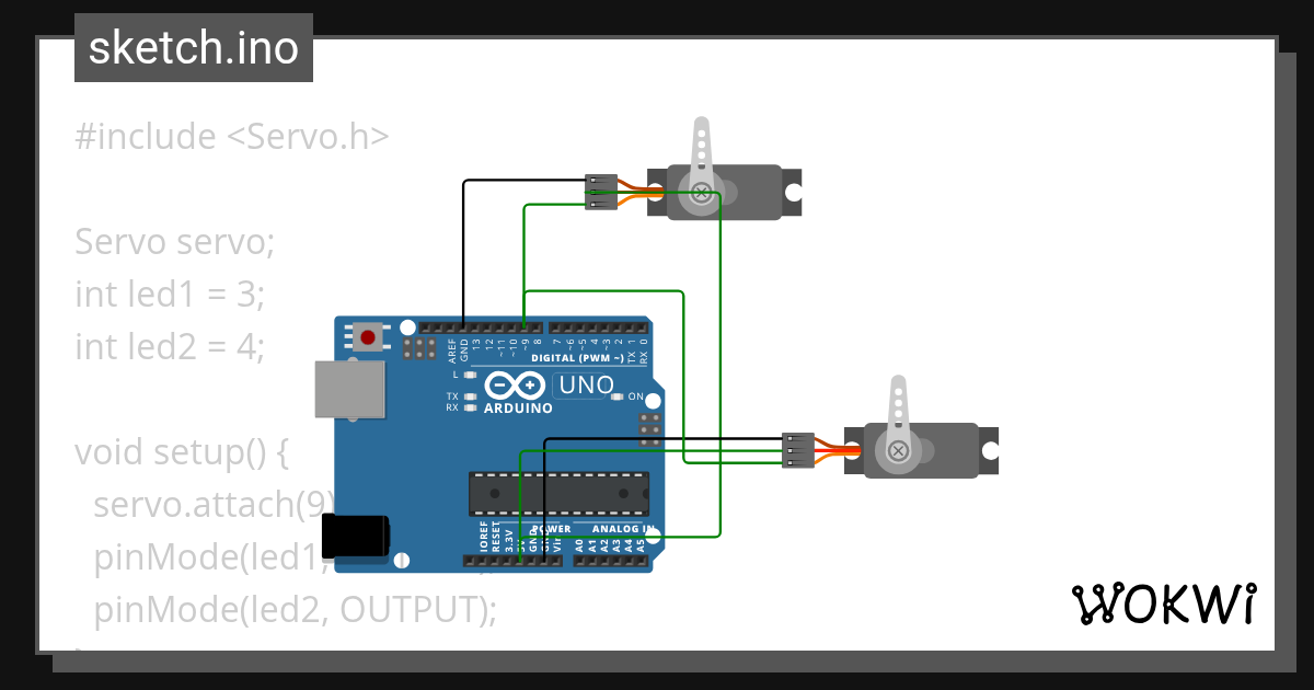 Servo Sky Wokwi Esp32 Stm32 Arduino Simulator